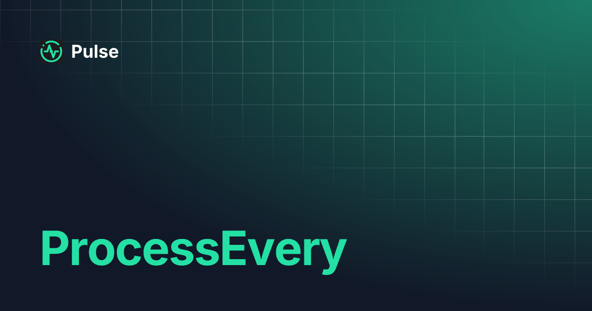 ProcessEvery | Pulse